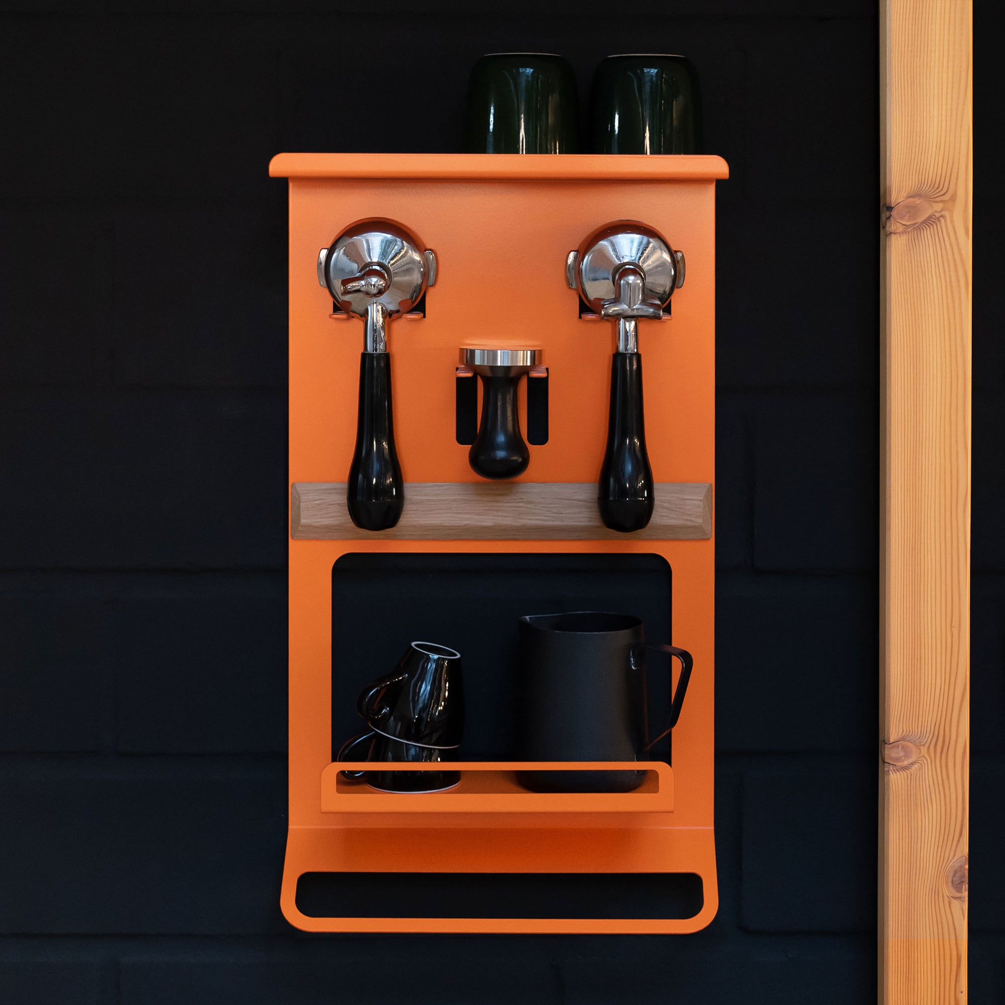FLATE® Barista Rack: Shelve for portafilters and barista accessories